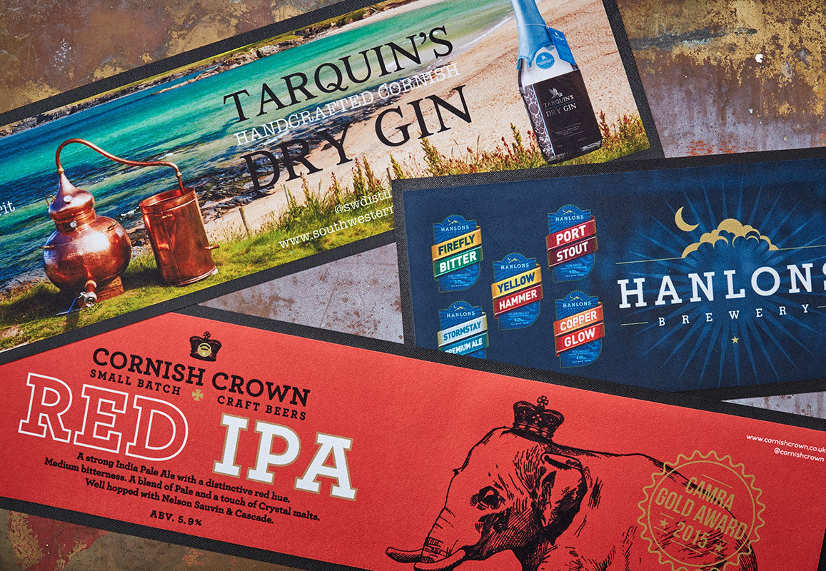 Custom Rubber Backed Bar Runners - Printed wih your own Design or Logo ...